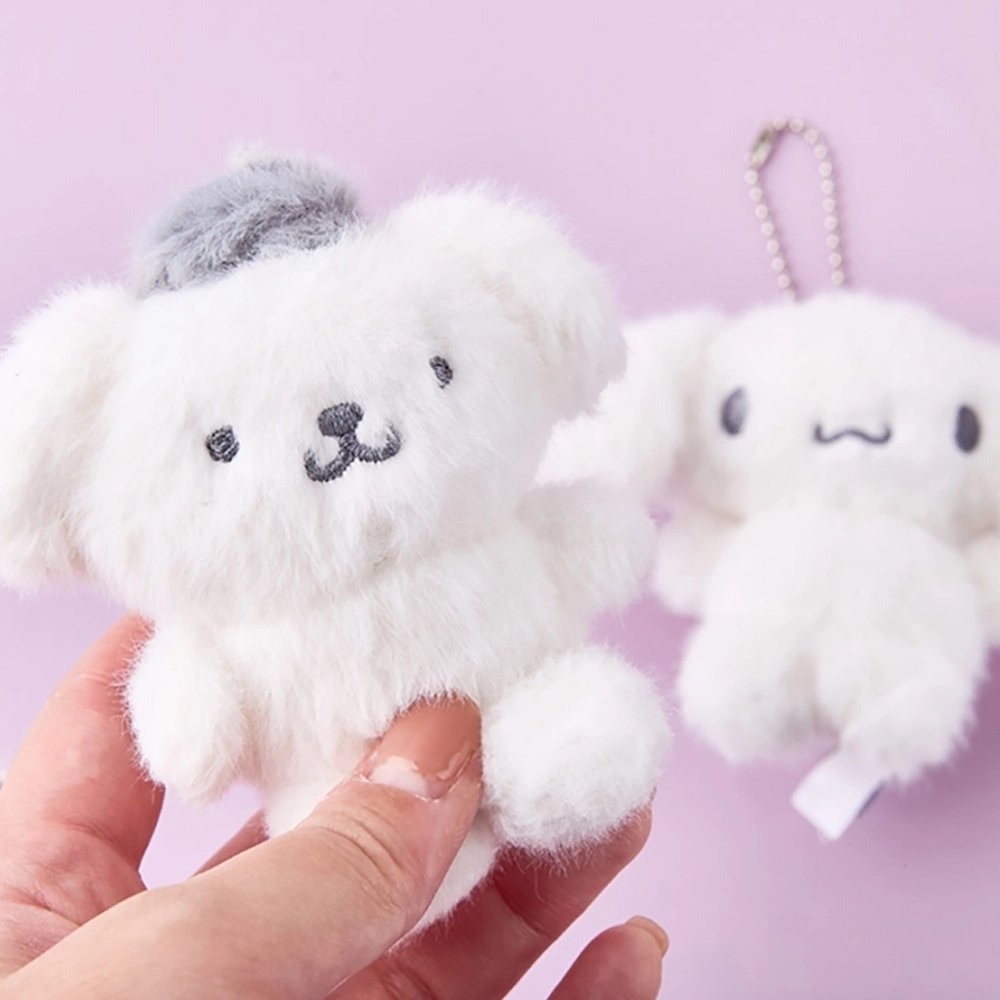 Sanrio Kuromi Monochrome Plush Mascot Keychain Charm – Hello Discount Store