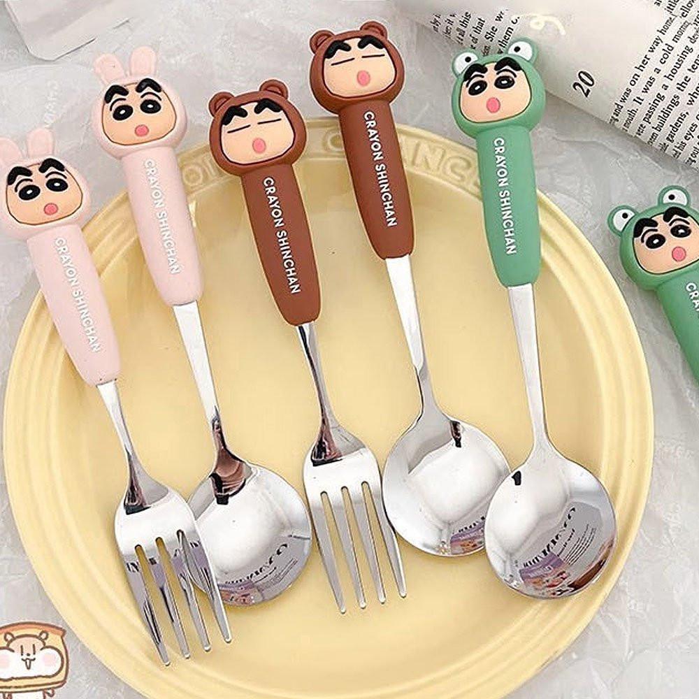 Crayon Shin-chan Figure Fork & Spoon – Hello Discount Store