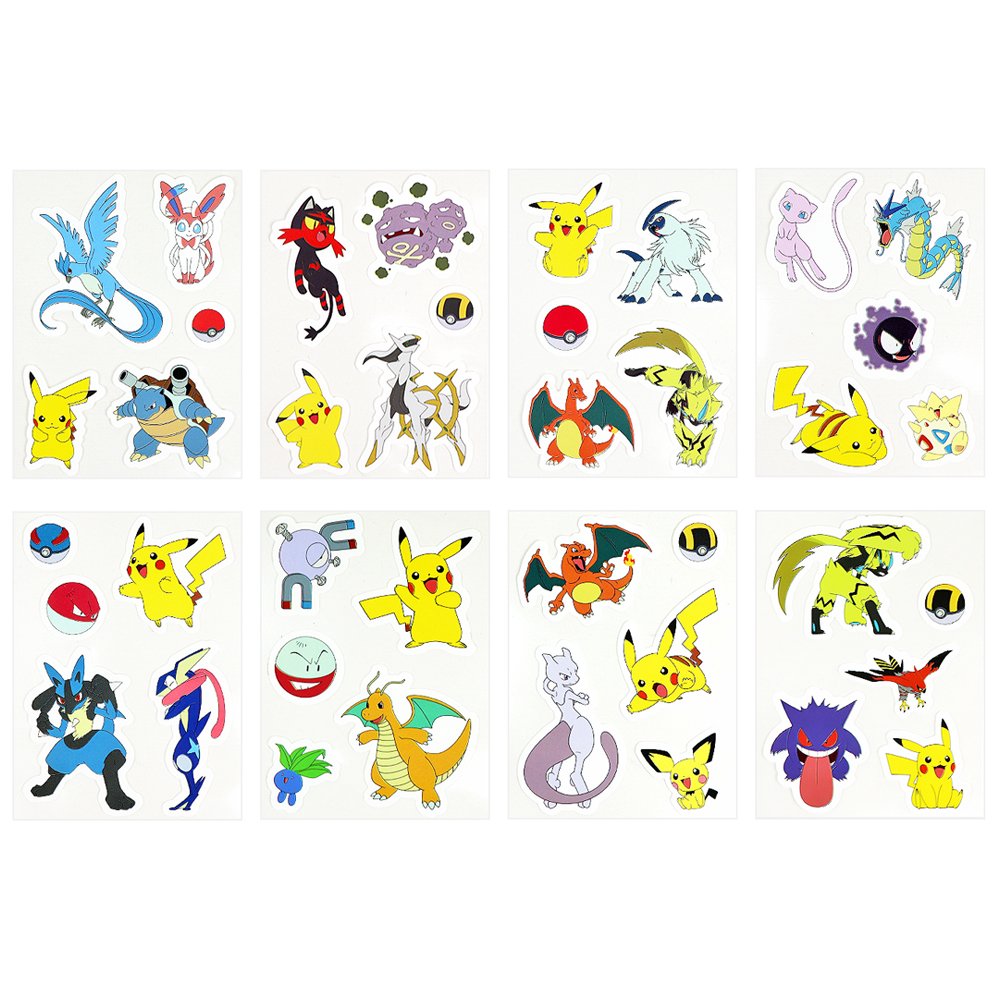 [4-in-1] Pokemon Mini Sticker Set – Hello Discount Store